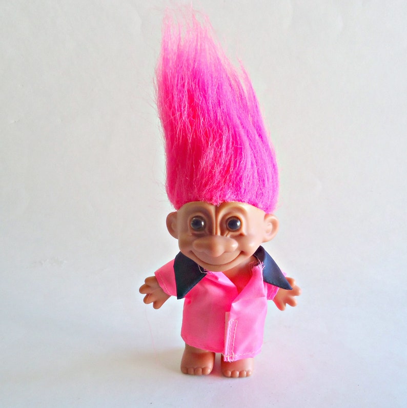 Vintage Troll Doll Russ Berrie Treasure Troll Doll Pink Hair & | Etsy