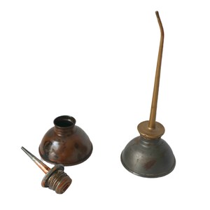 2 Vintage Miniature Oil Cans - Etsy