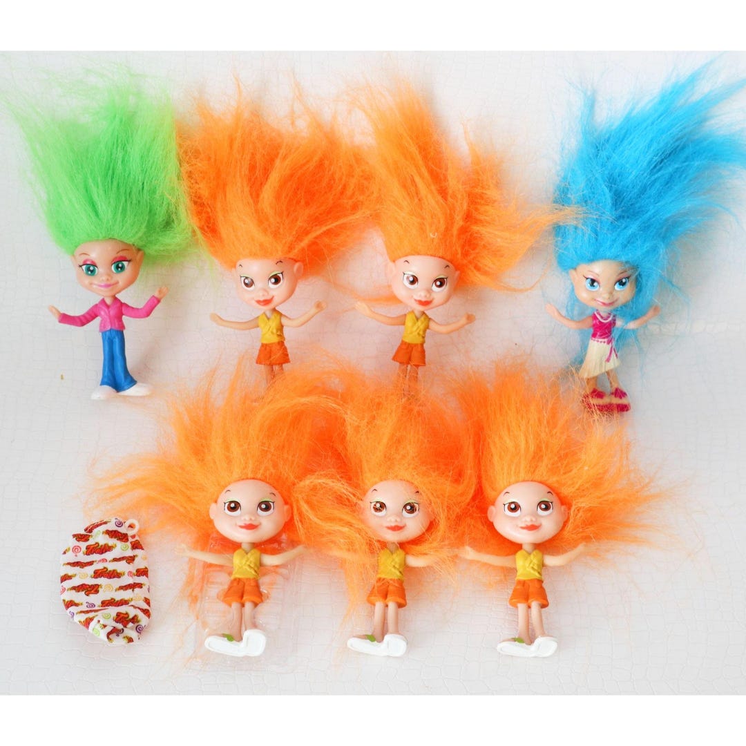 Lot of 8 Trolls Doll/mini Trollz Figure Mcdonalds - Etsy