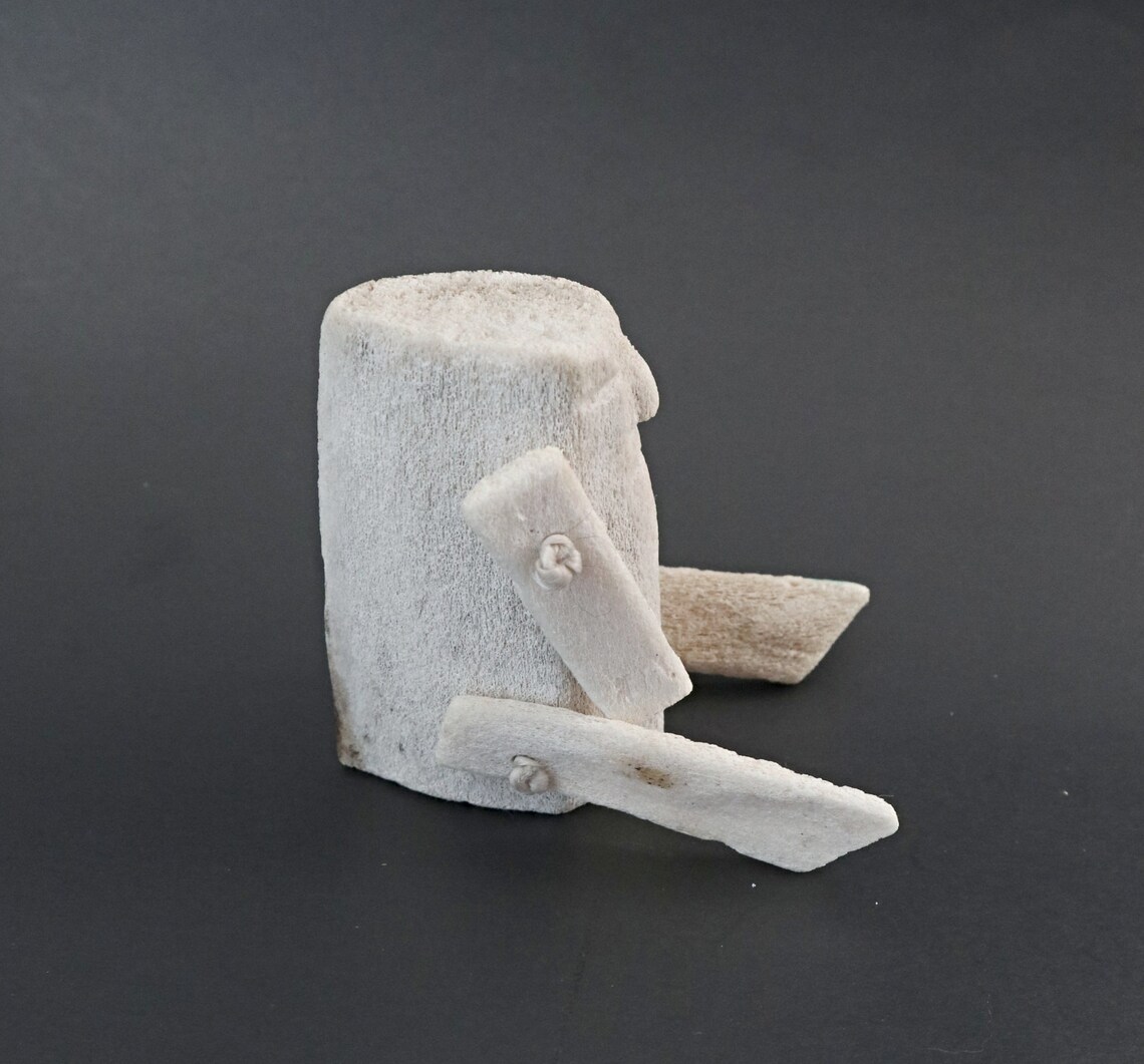 Vintage Inuit Carved Caribou Bone Jointed Sculpture Mini Doll - Etsy