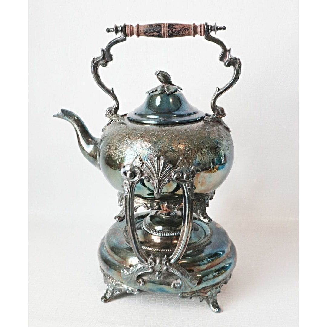 RESERVED for Andrew Antique Tilting Teapot Coffee Pot With Warming ...