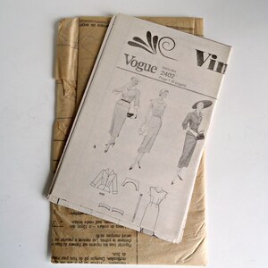 Vogue 2402 Pattern Vintage Model Original 1950 Design Pattern 2402 ...