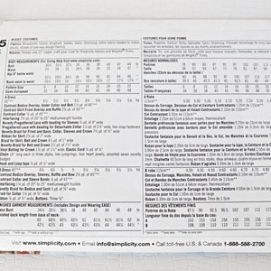 Simplicity Misses Alice Wonderland Queen Hearts Dress Costume Pattern ...