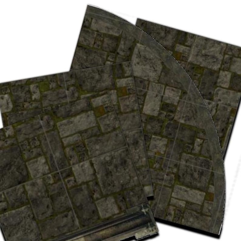 Printable Modular Dungeon Tiles – 2D Map Pack for D&D, Pathfinder, and ...