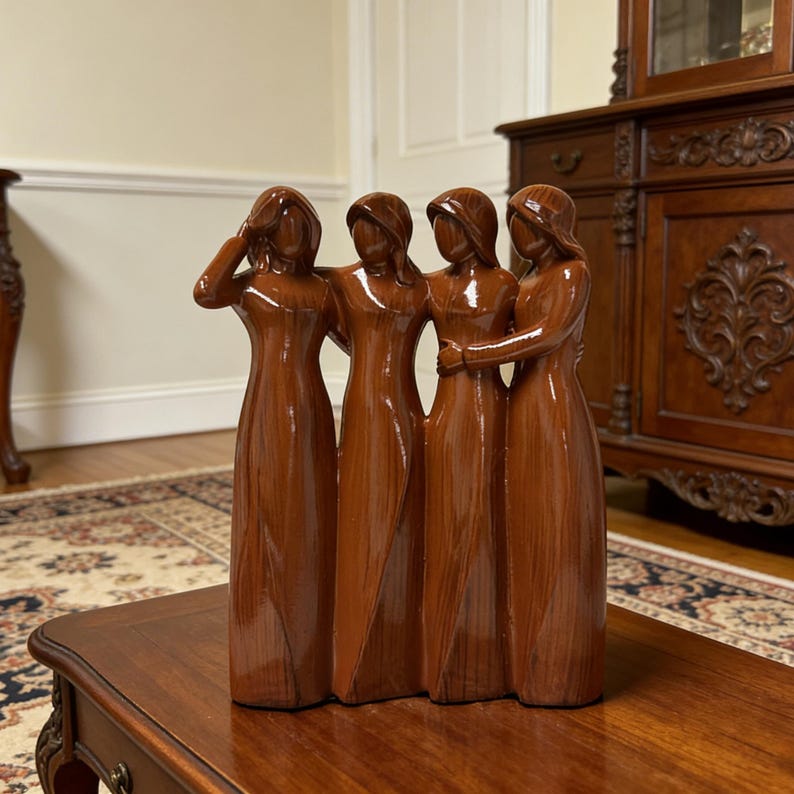 4 Sisters Friendship Statue, Resin Home Decor, Sisterhood Gift - Etsy