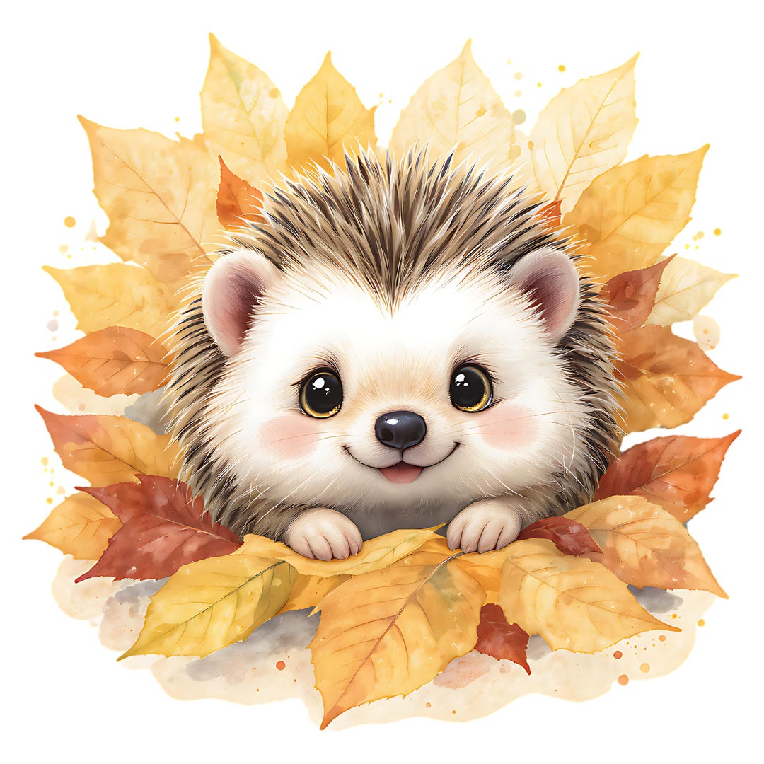 14 Igel im Herbst Clipart Bundle (digitaler Download) - Etsy.de