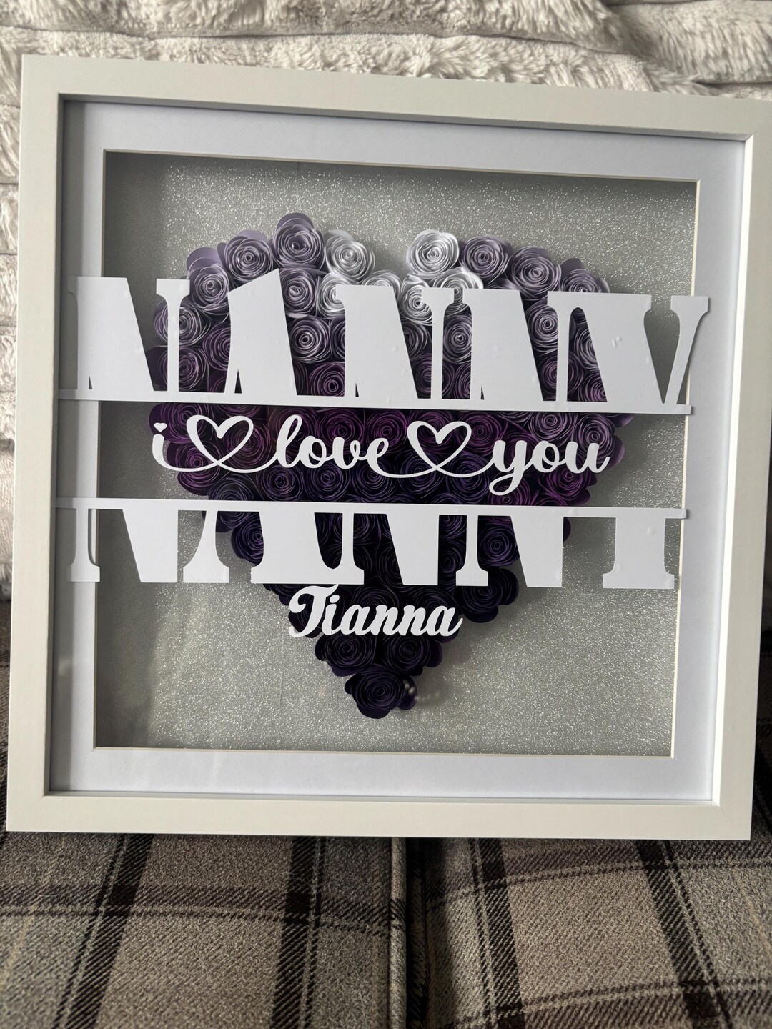 Nanny I Love You Flower Shadow Boxes - Etsy