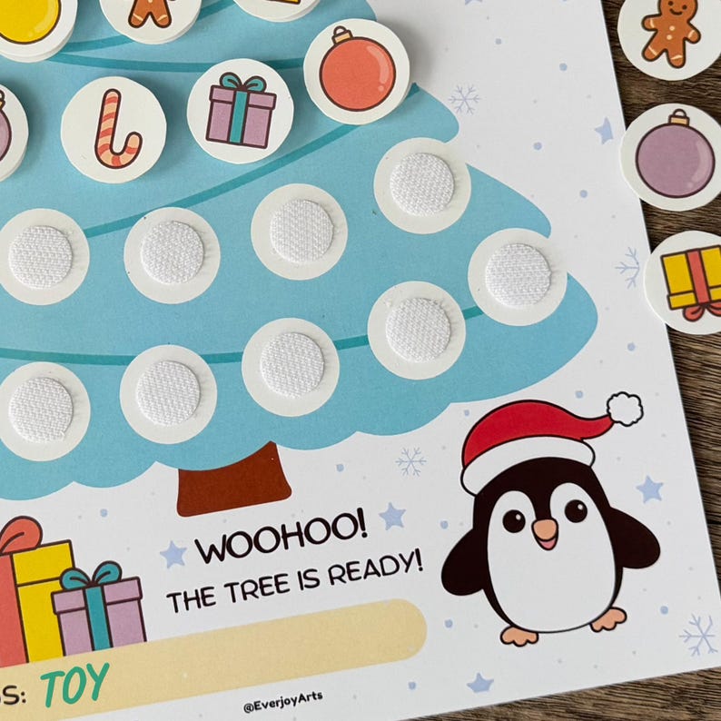 Christmas Reward Chart for Kids | Santa Elf Behavior Board (PDF) - Etsy