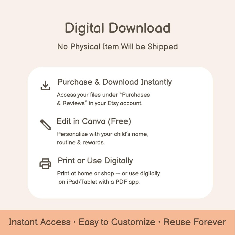 Editable Toddler Routine Chart: Morning & Evening Visual Schedule Canva ...