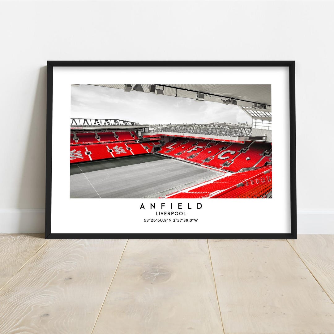 Anfield Stadium Poster, Football Wall Art for Fans - Etsy