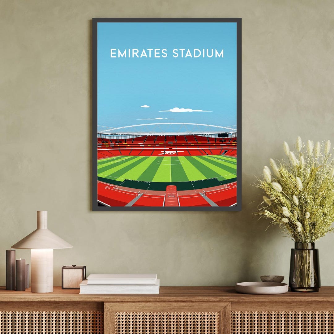 Emirates Stadium Poster Print – Football Wall Art for Fans - Etsy