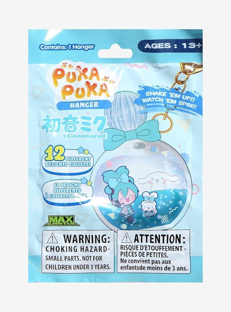 Puka Puka Sanrio Cinnamoroll X Hatsune Miku Floating Bottles Blind Bag ...