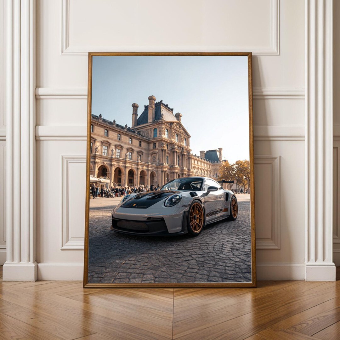 Porsche 911 GT3 RS Wall Art | 992 GT3 RS Framed Print | Grey Supercar ...