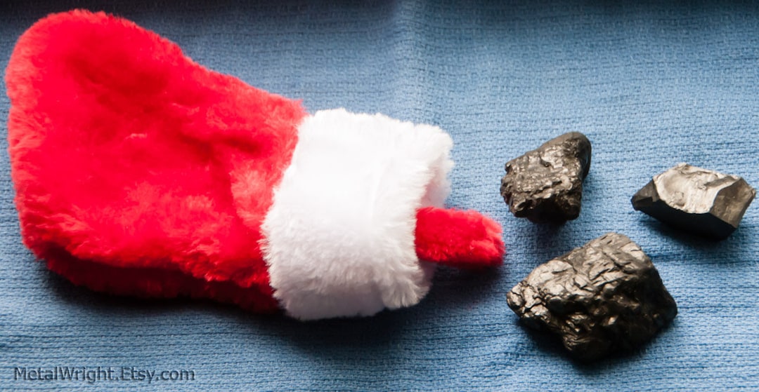 Lumps of Coal in a Christmas Stocking - Etsy