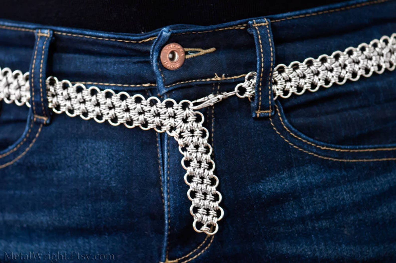 Stainless Steel Chainmail Belt - Etsy