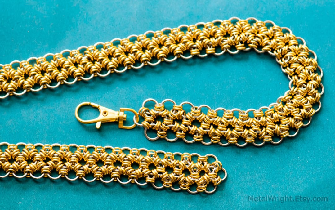 Stainless Steel and Gold Chainmail Belt - Etsy