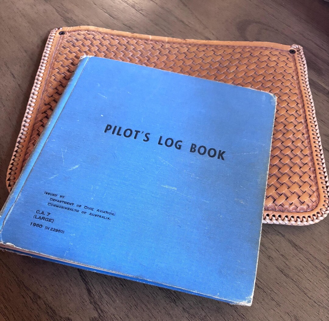 Vintage Aviation Log Book | 1960s Pilot’s Flight Record | Department of ...