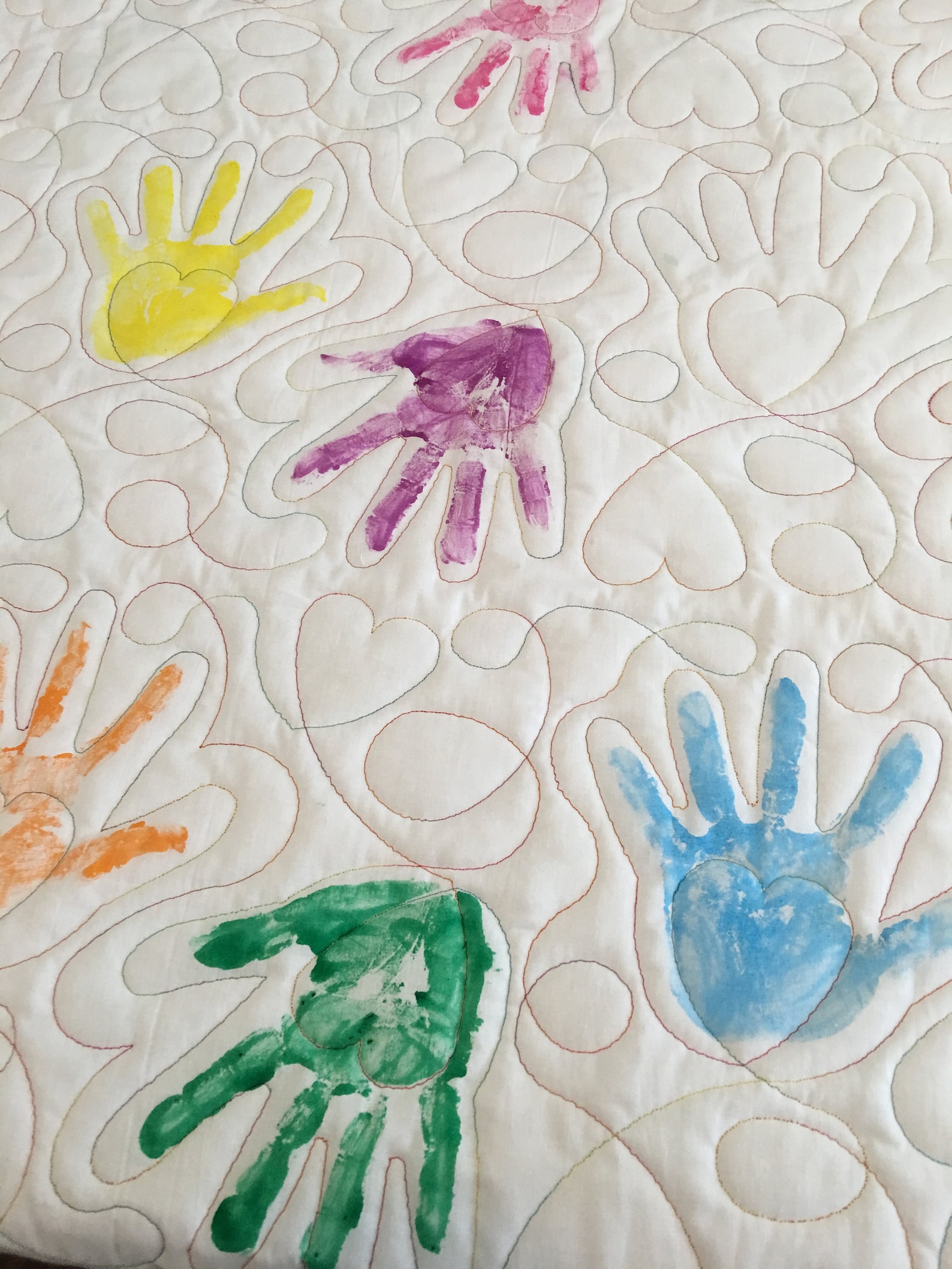 DIY No Sew Hand Print Quilt Kit - Etsy