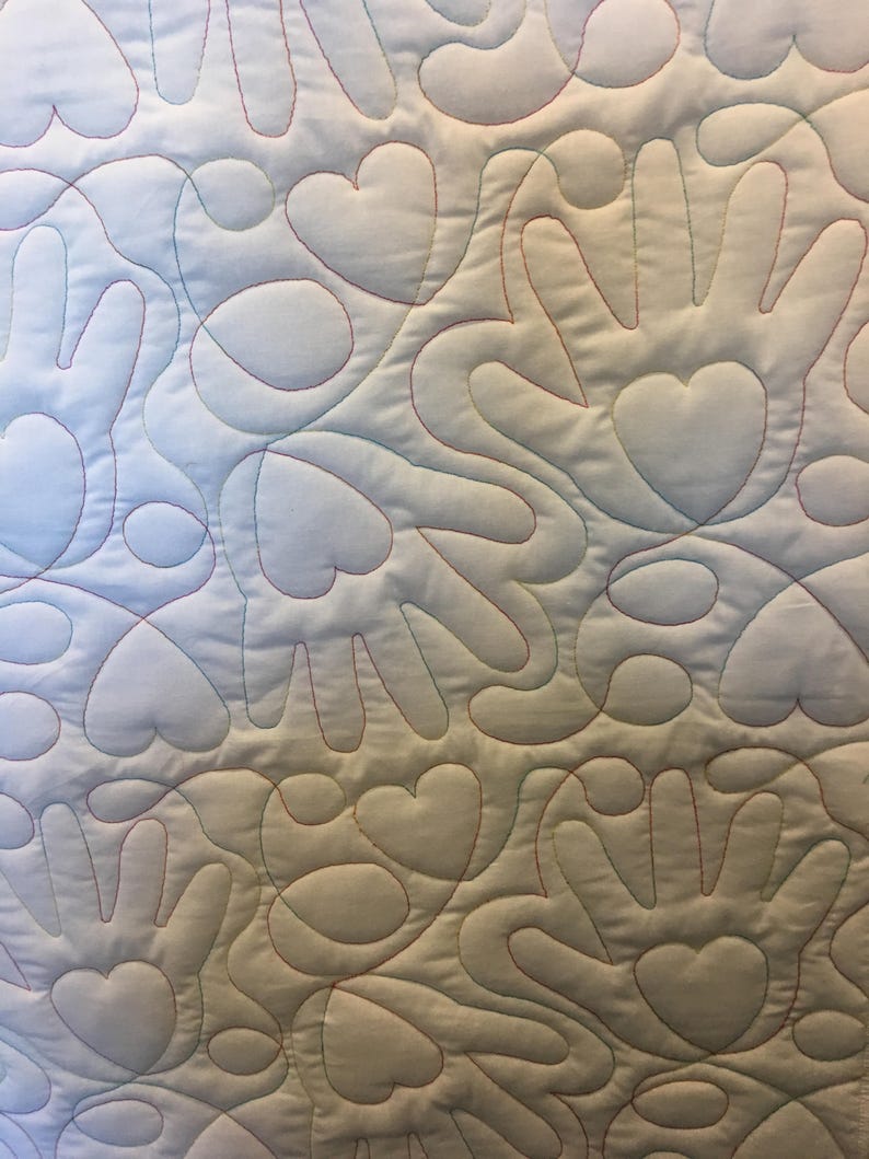 DIY No Sew Hand Print Quilt Kit - Etsy