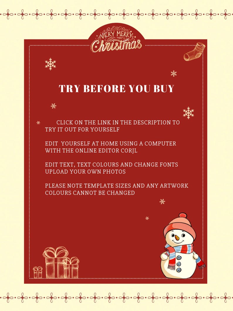 Editable Elf Hello Goodbye Letter Set Digital Template Christmas Elf ...