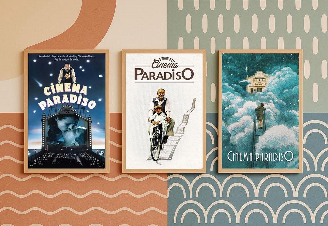 Cinema Paradiso Classic Movie Poster | High Quality Canvas Print ...