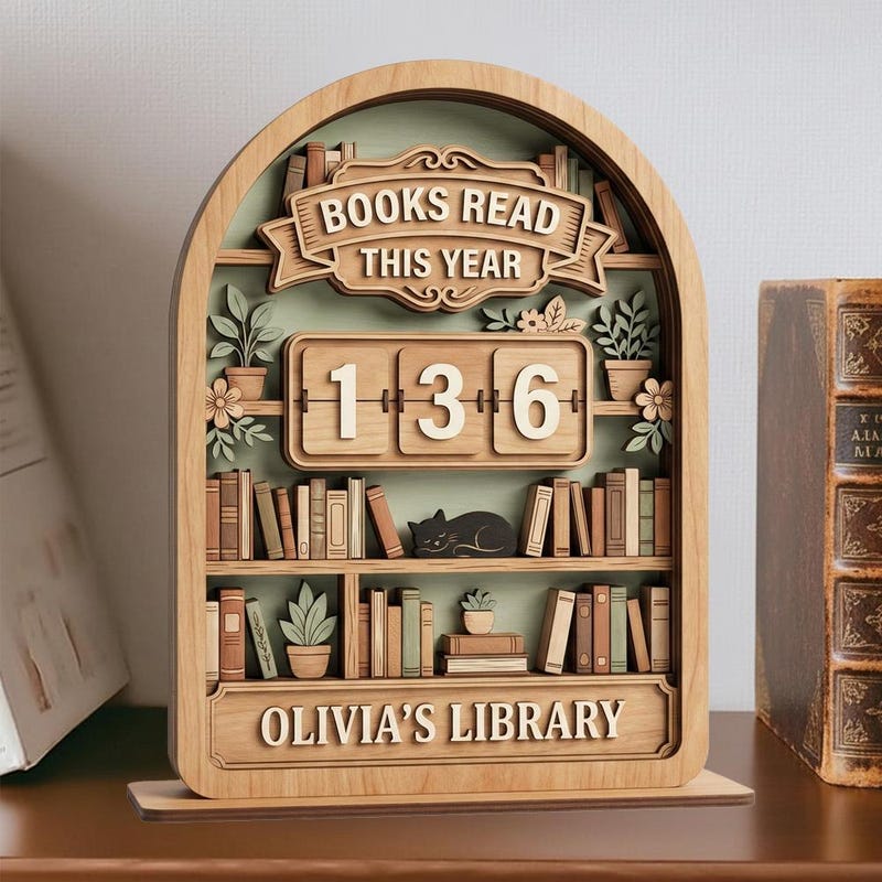 Books Read This Year Counter - Etsy