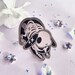 Bowing Skeleton Bunny Enamel Pin - Creepy Cute Halloween Themed Lop Ear ...