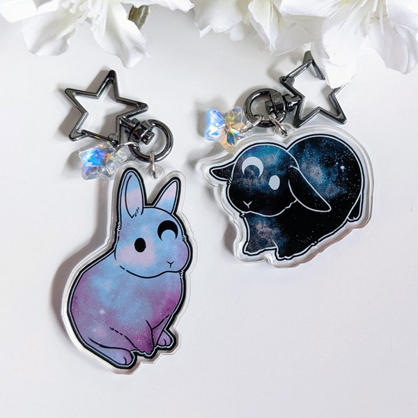 Bunny Keychain - Etsy