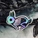 Running Skelebun Holographic Rabbit Vinyl Sticker A Spooky Halloween ...