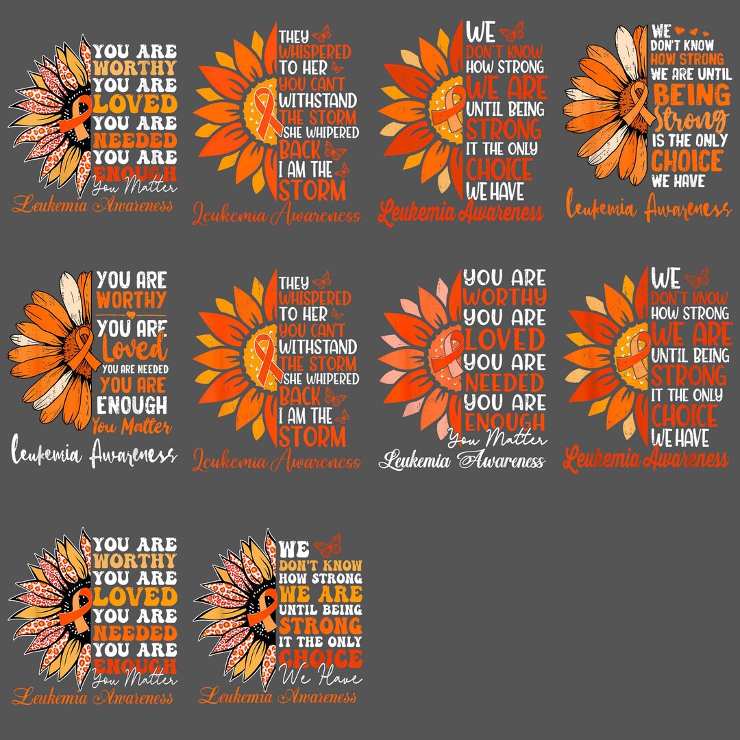 Sunflower Motivational Leukemia Awareness PNG, Cancer Support Quote ...