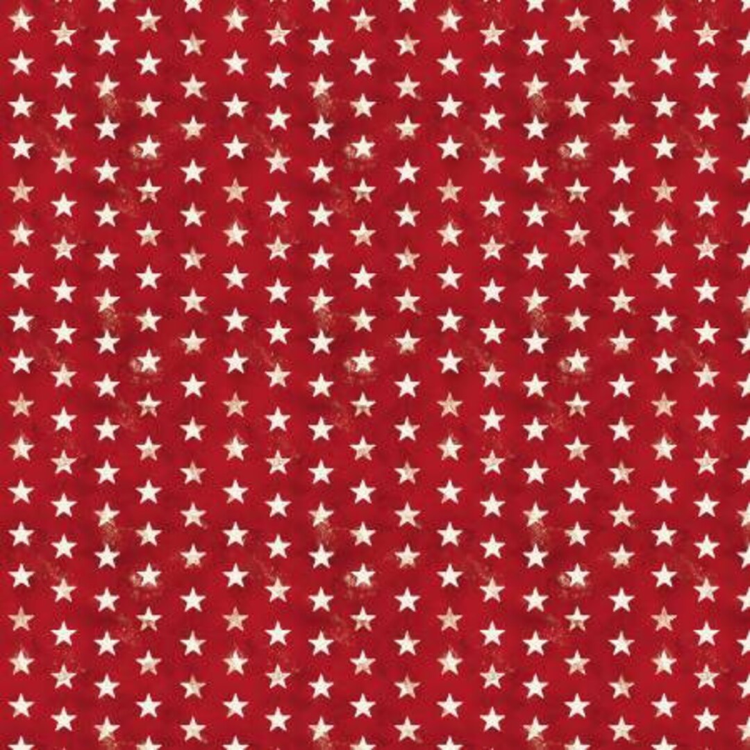 Americana - Red Small Star -- 1/2 YD - Etsy