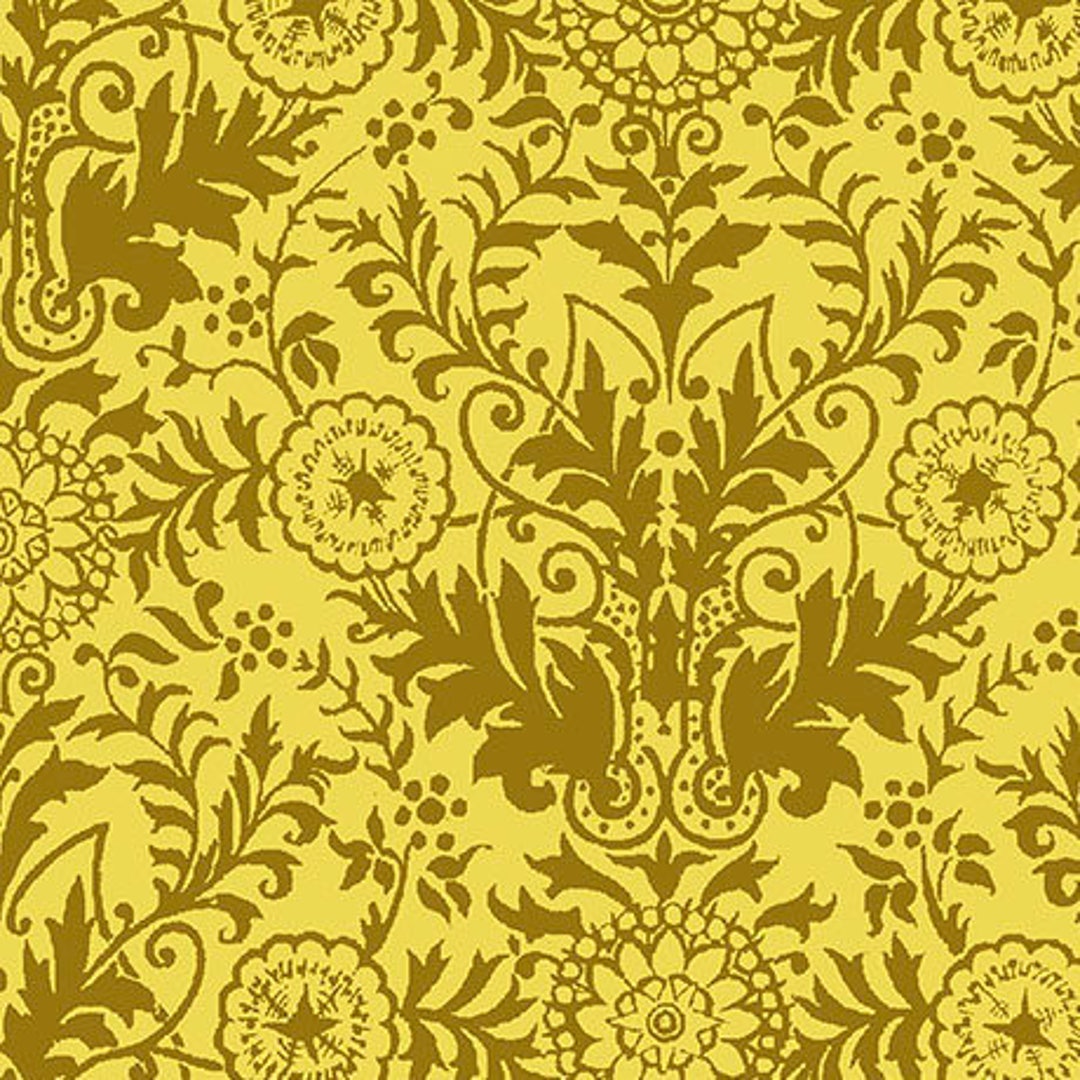 Lyla Damask in Olive From Ink and Arrow- 1/2 YD - Etsy