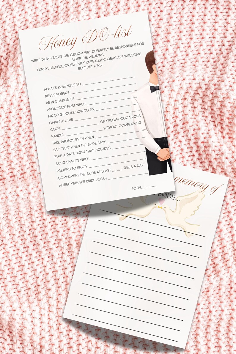 Minimalistic Bridal Shower Games Bundle Bridal Shower Gaming ...