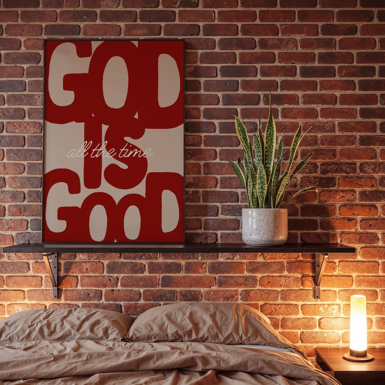 God is Good All the Time Wall Art, Christian Print, Faith Quote Poster ...