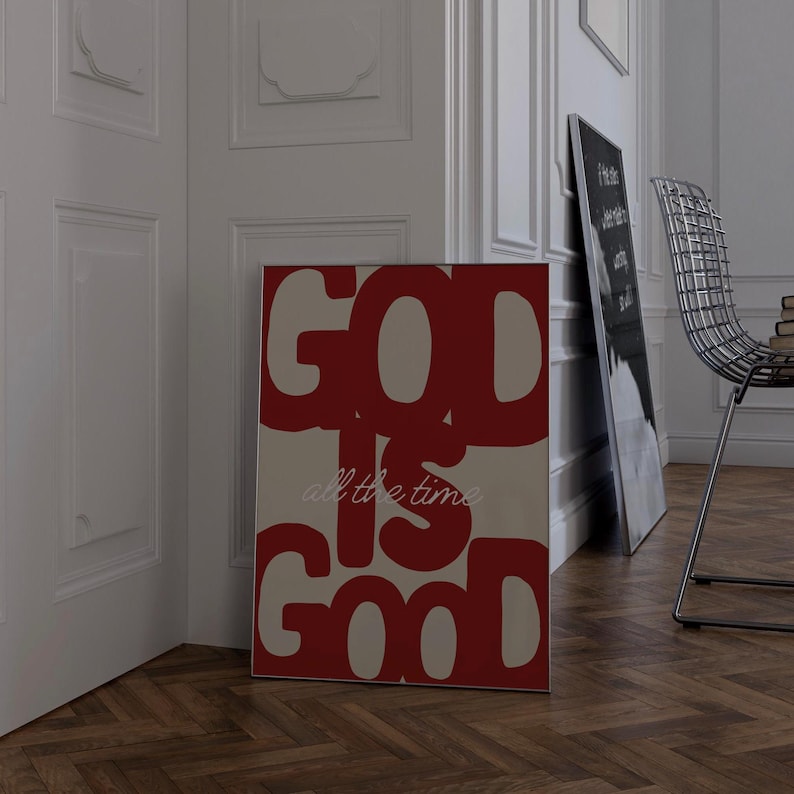God is Good All the Time Wall Art, Christian Print, Faith Quote Poster ...