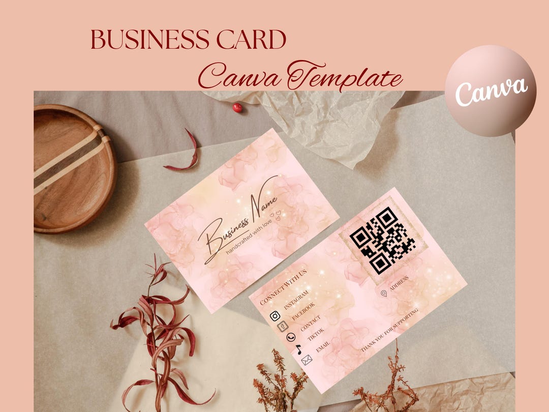 Editable Business Card Template | Modern Canva Design (digital Download ...