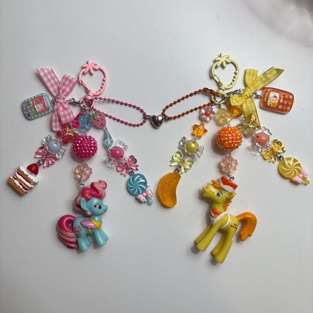 My Little Pony Matching Keychains: Mr. and Mrs. Cake - Etsy