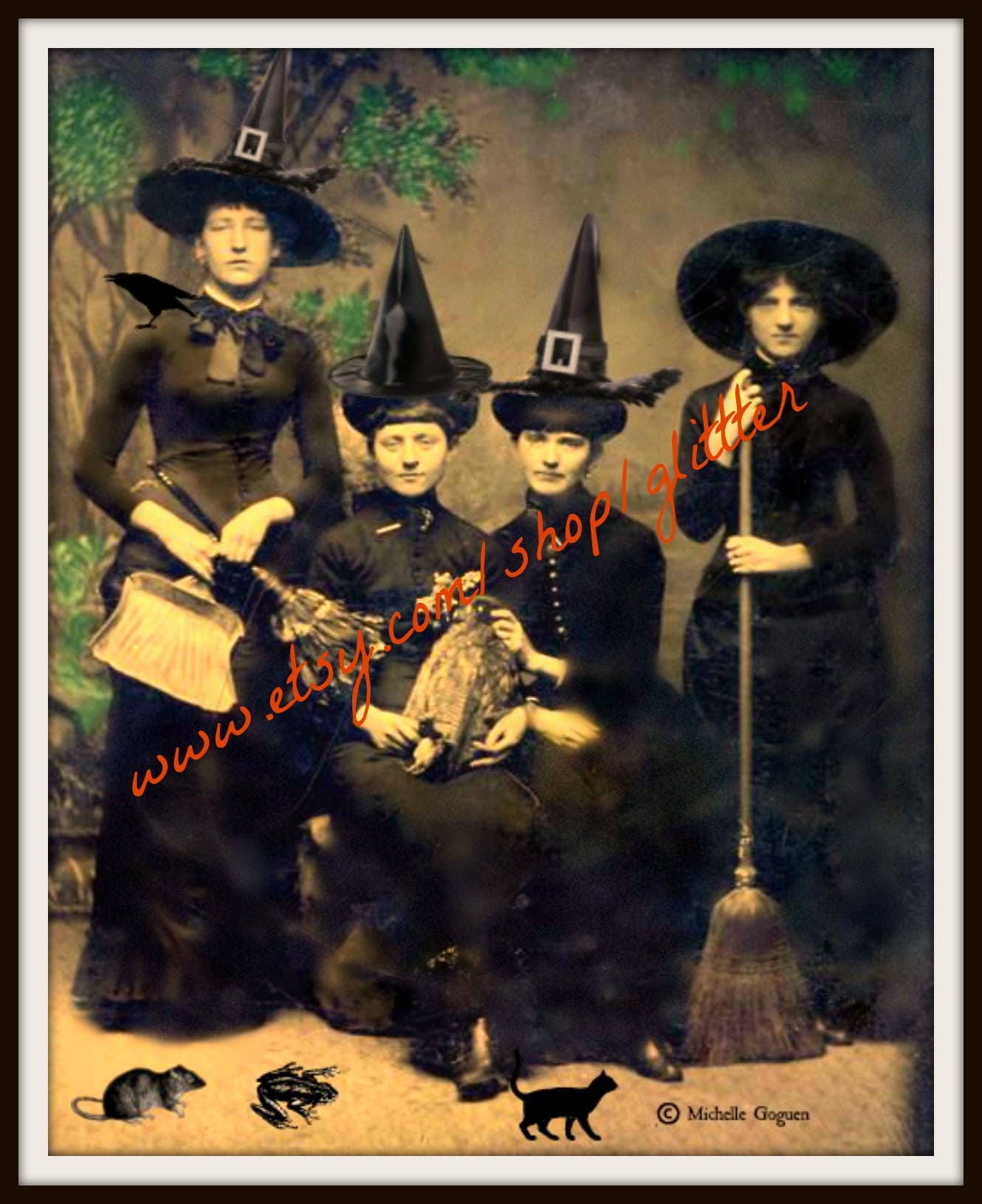 Four Fabulous Witches 8x10 Print - Etsy