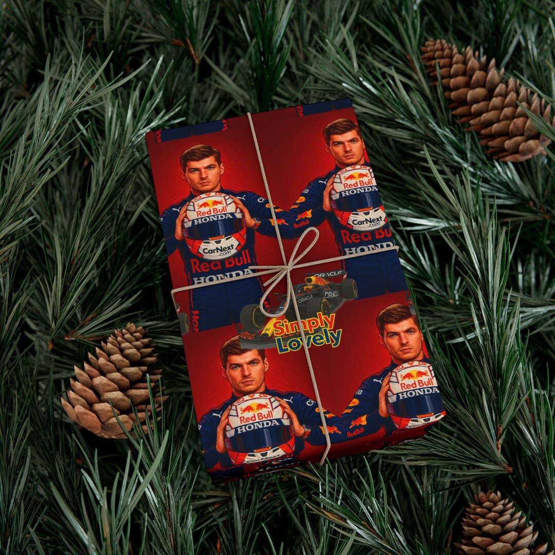 Max Verstappen Racing Gift Wrap, Formula 1 Fan - Etsy