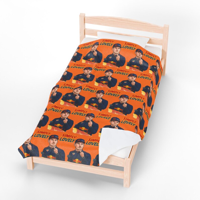 Max Verstappen Middle Finger Plush Blanket - Racing Fan Fleece Throw - Etsy