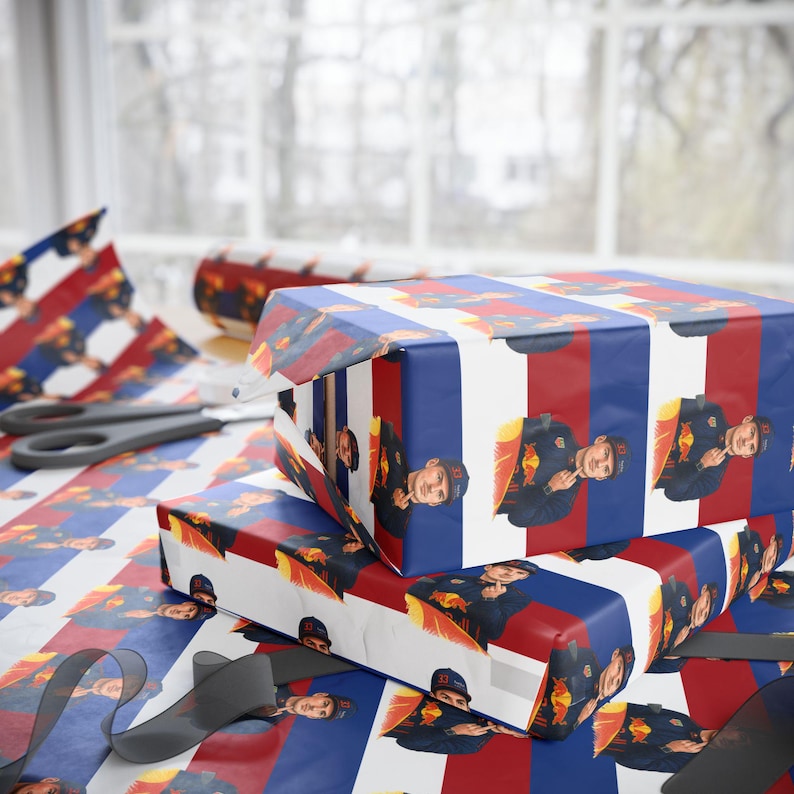 Max Verstappen Middle Finger Wrapping Paper, F1 Racing Fan Gift - Etsy