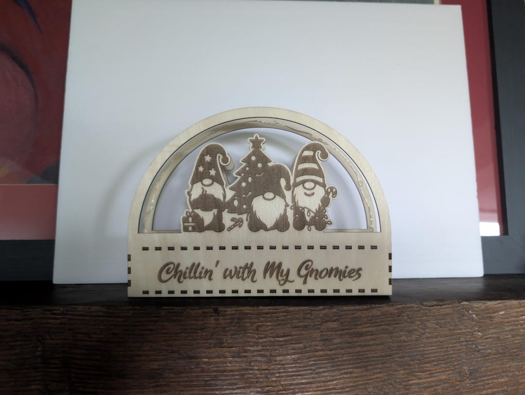 Lightburn Ready, Laser Project, SVG, Festive Gnomes, Christmas Item - Etsy