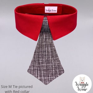 Black and White Crosshatch Wedding Necktie or Bow Tie for Dogs, Formal ...