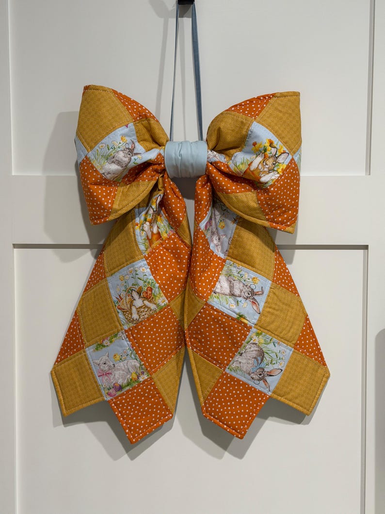 Large Patchwork Bow Pattern PDF, Sewing Pattern Large Bow Step by Steps ...