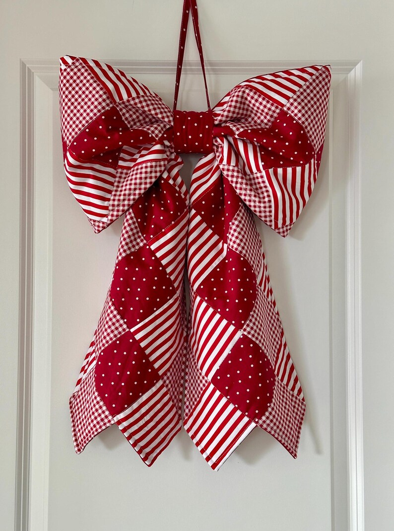 Large Patchwork Bow Sewing Pattern: 16x20 Inches (PDF Pattern) - Etsy