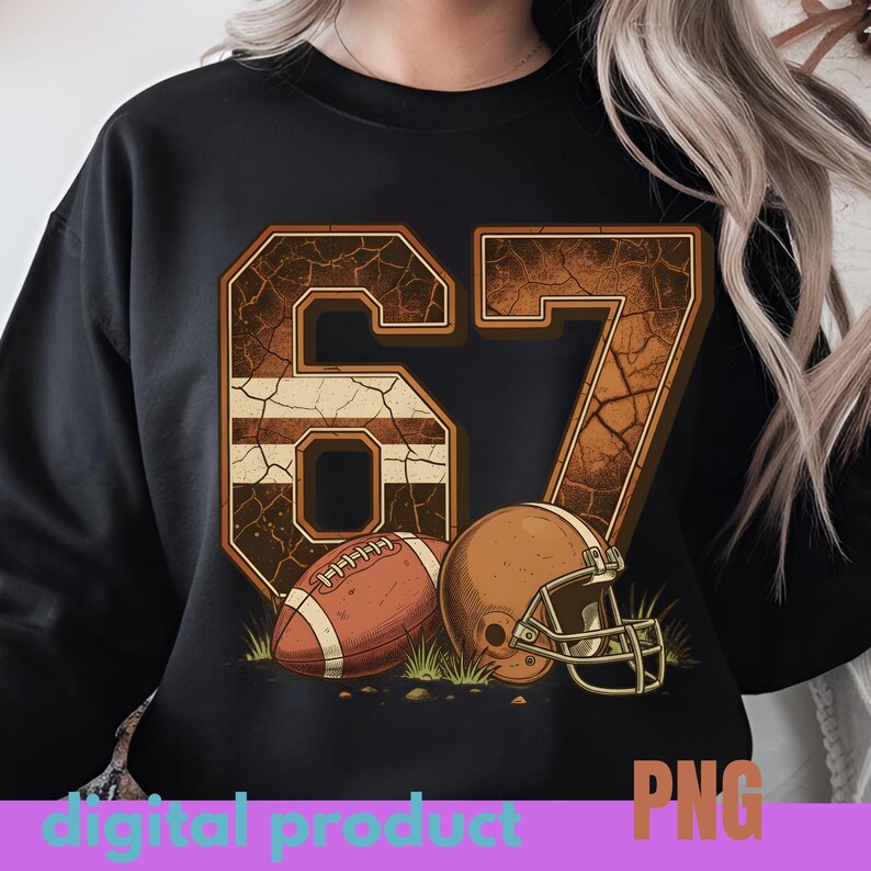 Football 67 Six Seven Meme Funny 6-7 Drip PNG , Football Humor Png ...