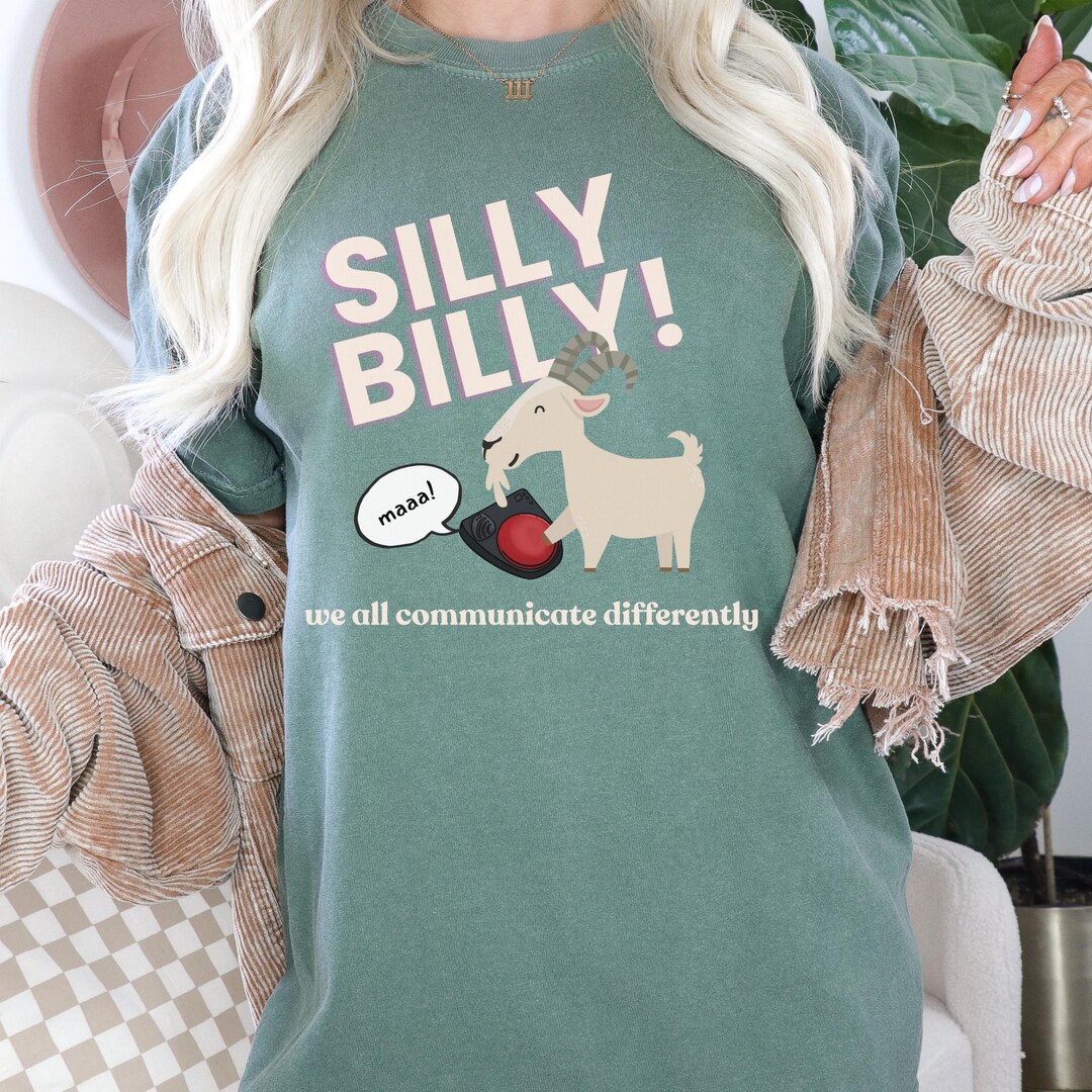 Silly Billy AAC Shirt | Shirt for Speech Therapist | Humorous Speech ...