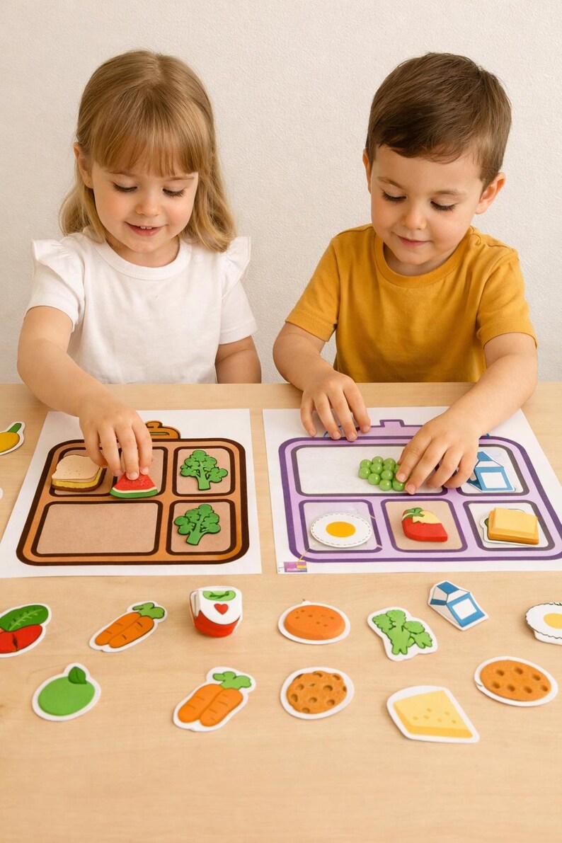 Preschool Lunchbox Activity Pack | Screen-free Food Play for Learning ...
