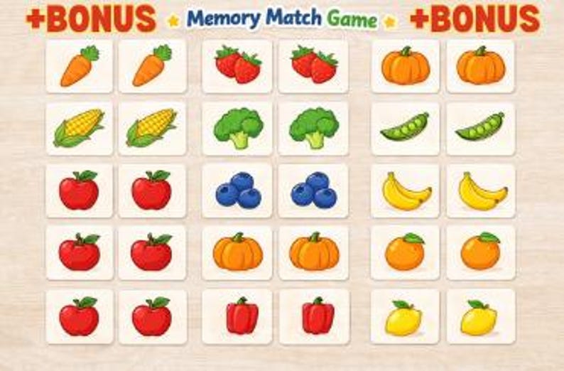 Toddler Nutrition Flashcards Printable |fruits & Vegetables Learning ...