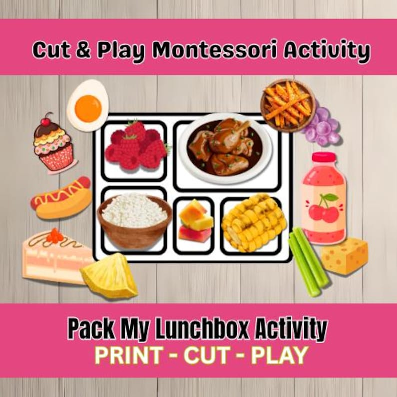 30 Page Lunchbox Activity Printable | Preschool Nutrition Worksheets ...